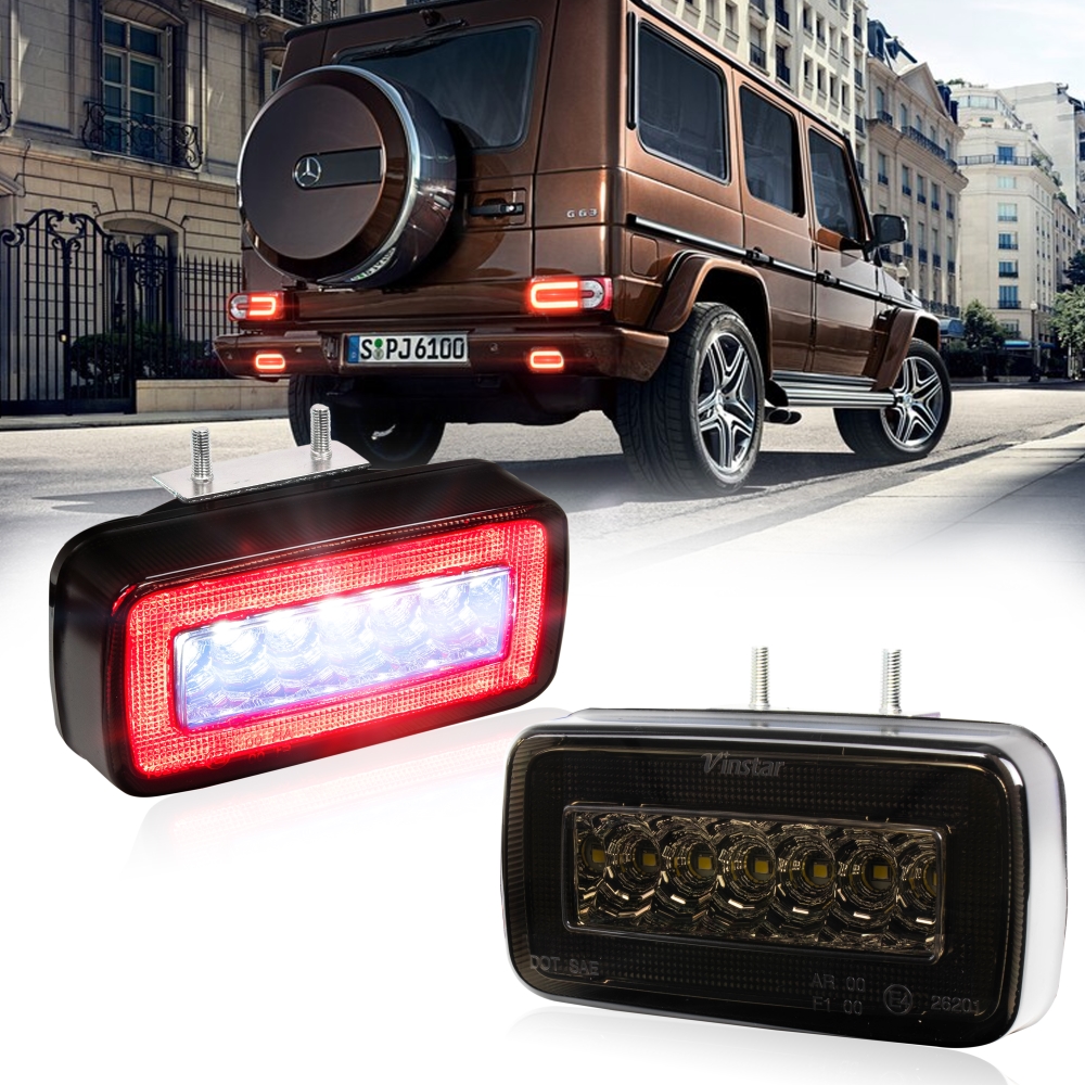 Smoked Lens LED Rear Fog Reverse Light For Mercedes Benz W463 G500 G550 ...