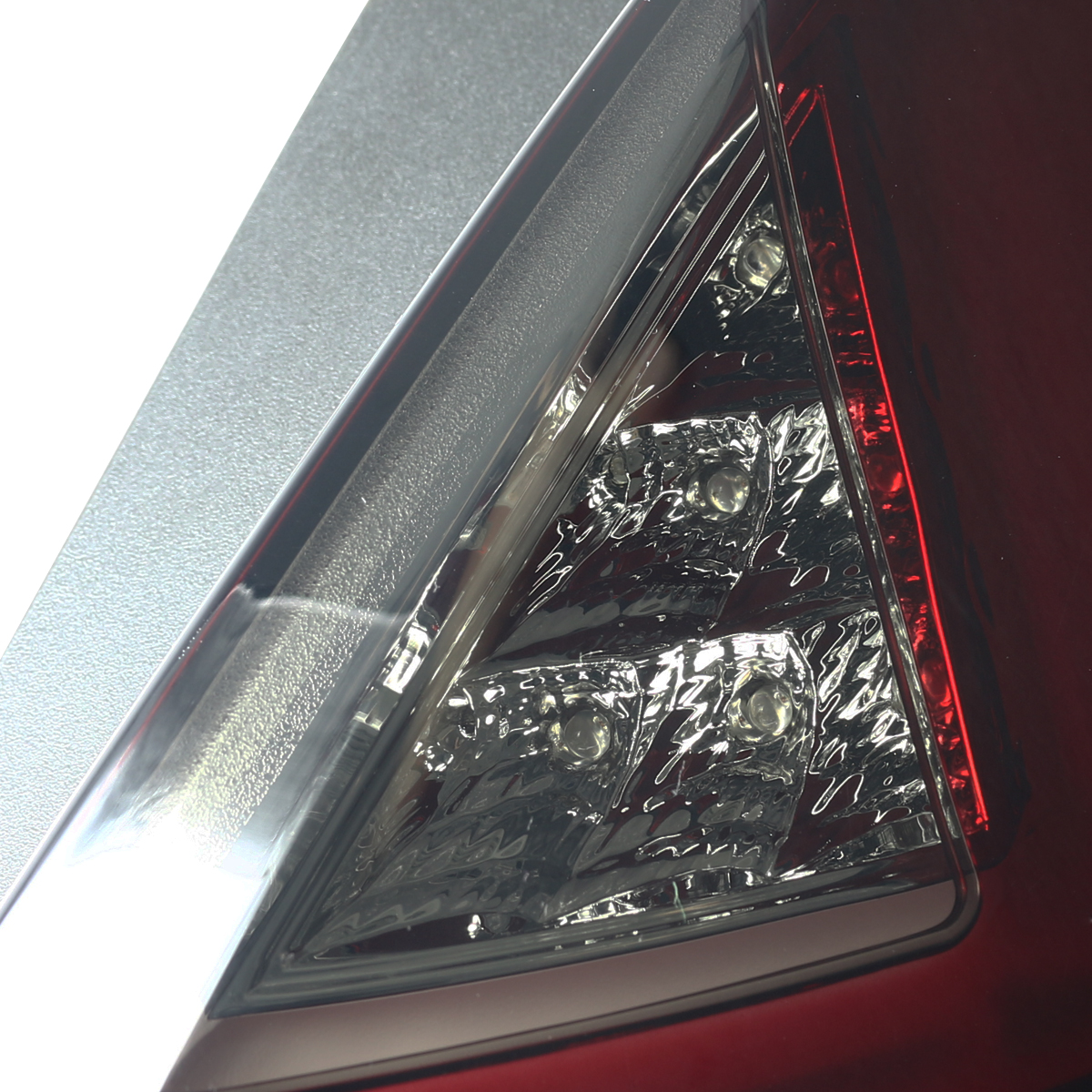 Spec-D 11-13 Ford Fiesta Hatchback LED Tail Lights - Red Smoked