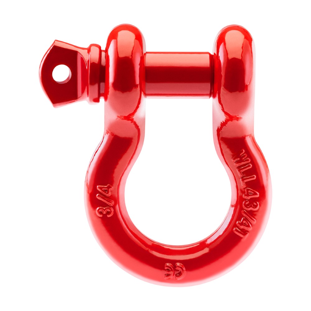 Supreme 1pc. Universal 3/4" D-Ring Shackle Kit - Red - UNVREVYG01R1