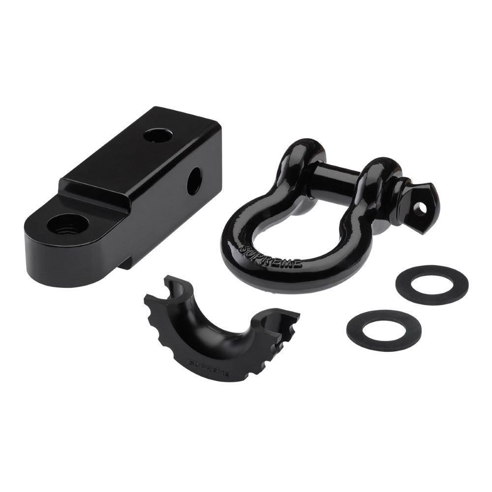 Supreme Universal 3/4" D-Ring Shackle with Hitch Receiver Combo Kit ...