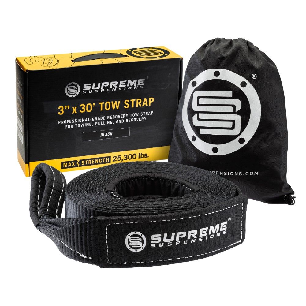 Supreme Universal Recovery Tow Strap Kit - UNVREVYG04BK