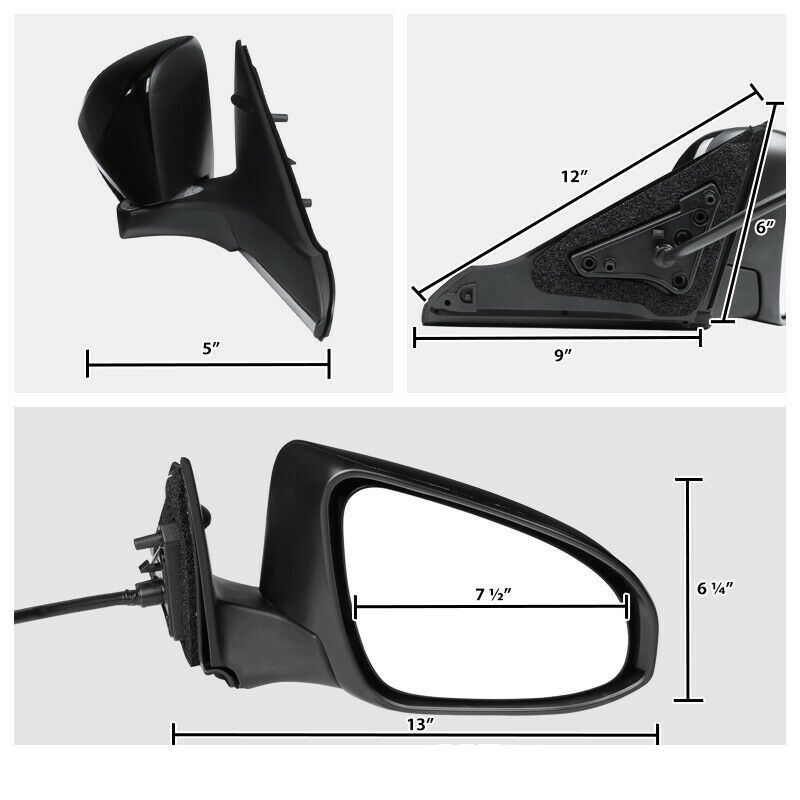 Toyota 15-18 Camry Power Heated 5 Pin Driver & Passenger View Side Mirrors