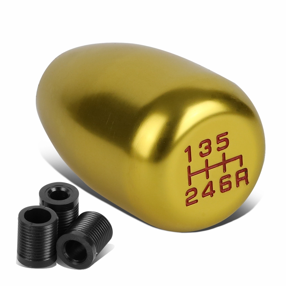 Universal 6-Speed MT 10x1.5 Aluminum Racing Shift Knob (Gold)
