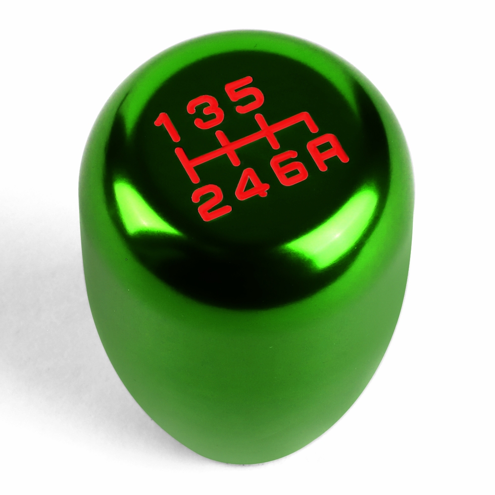 Universal 6-Speed MT 10x1.5 Aluminum Racing Shift Knob (Green)