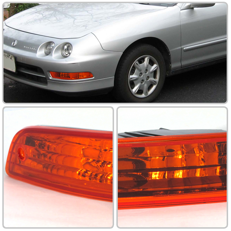 98-01 Acura Integra Halo Projector Headlights / Bumper Lights Combo - Chrom