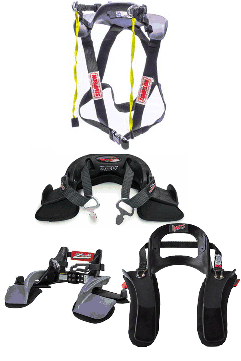 Adult Auto Racing Head and Neck Restraints