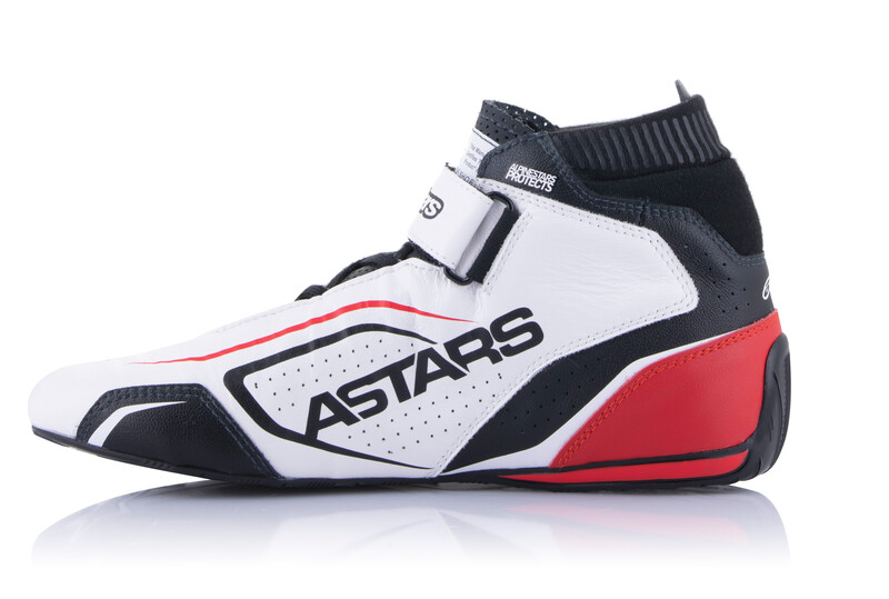 Alpinestars Tech-1T V3 Auto Race Shoes White/Black/Red
