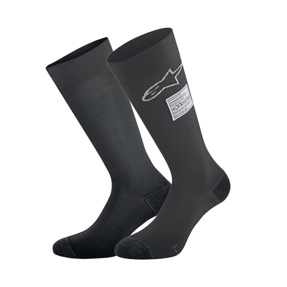 Alpinestars ZX V4 Fire Retardant Race Socks Black