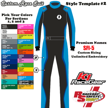 K1 Racegear Custom Race Suit Template #2 SFI-5