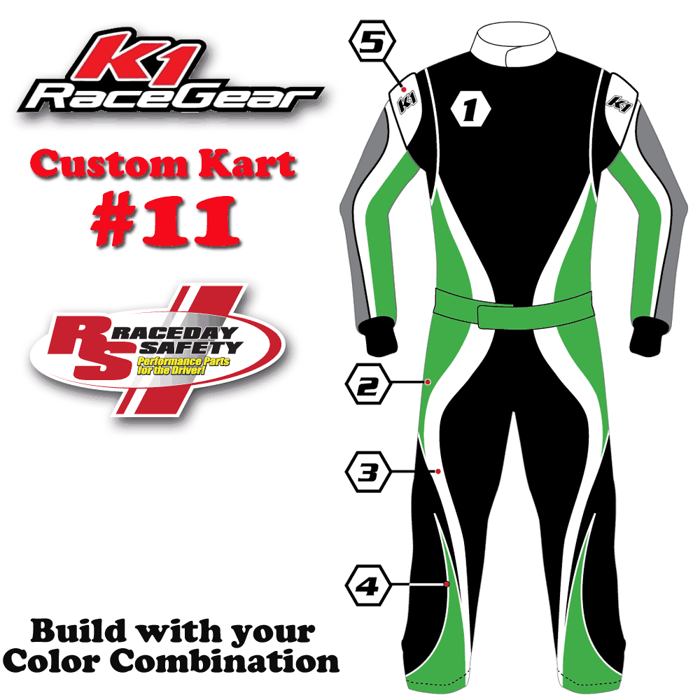Custom Kart Race Suit Template No. 11