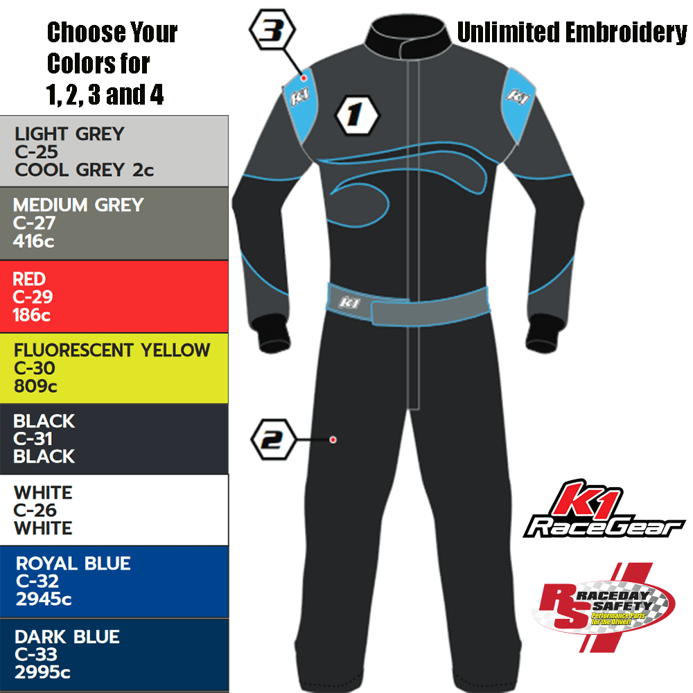 Custom Kart Race Suit Template No. 12