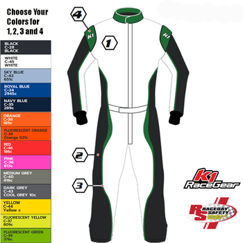 K1 RaceGear Custom Kart Race Suit Template No. 19