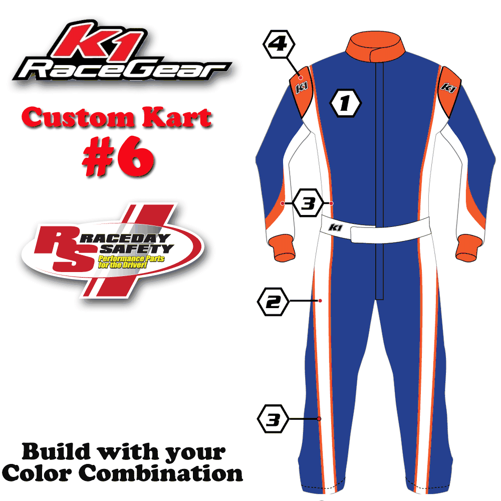 Custom Kart Race Suit Template No. 6