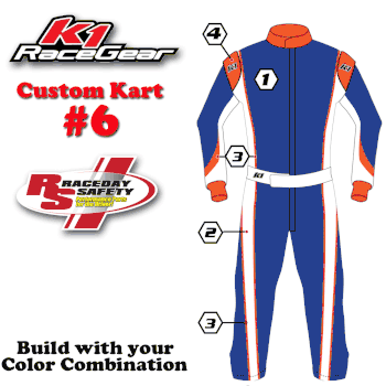 Custom Kart Race Suit Template No. 6