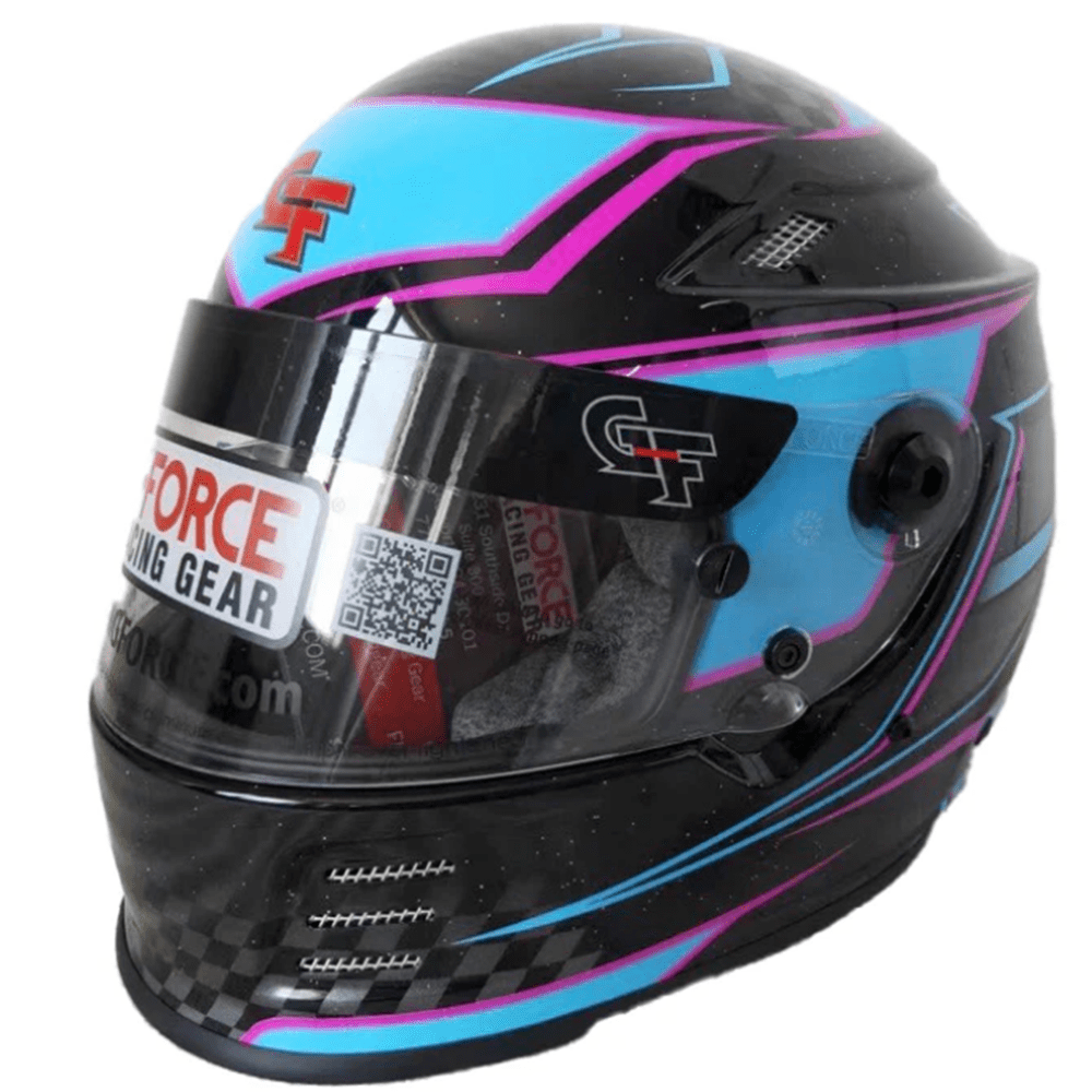 G-Force Revo Graphics SA2020 Racing Helmet Black/Blue