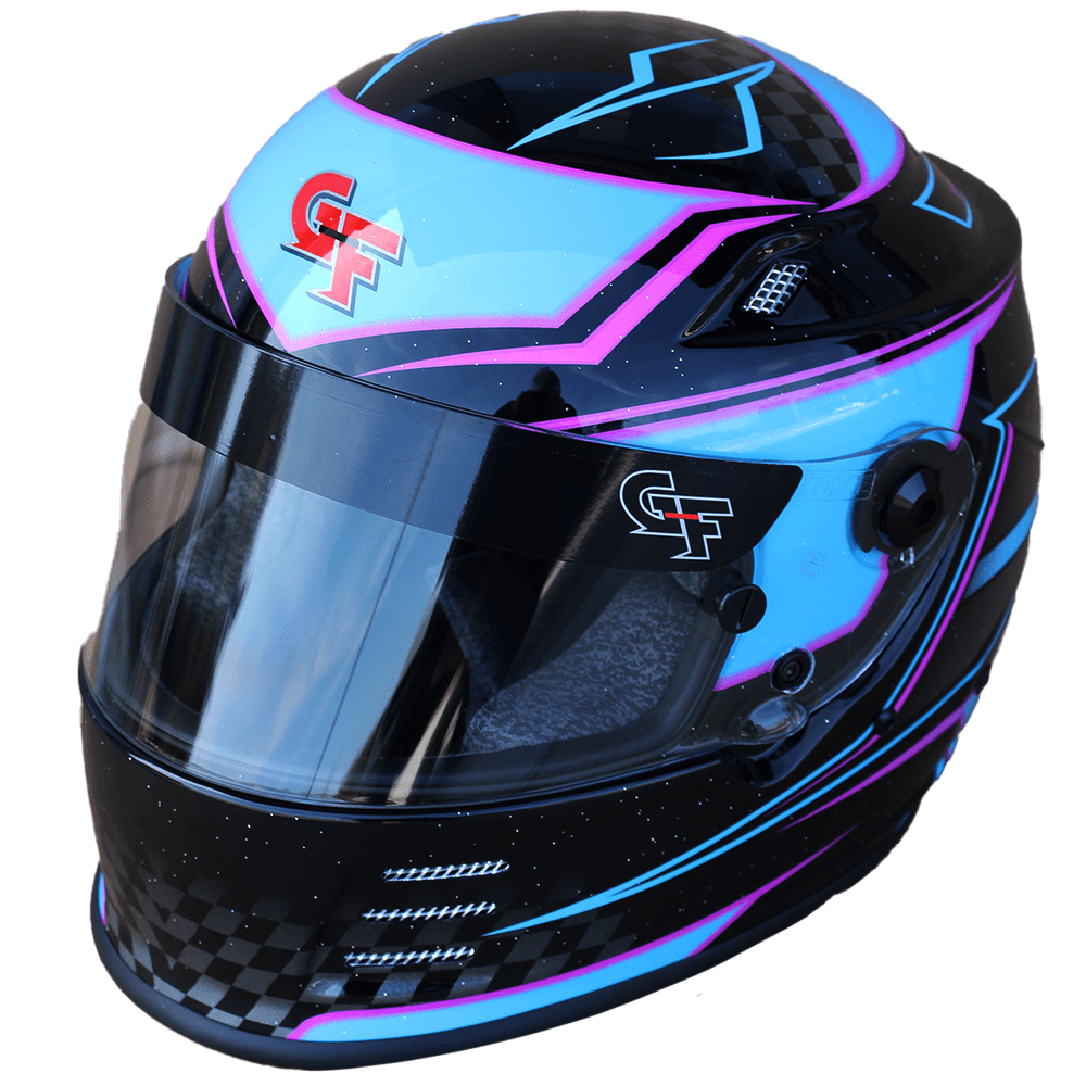G-Force Revo Graphics SA2020 Racing Helmet Black/Blue