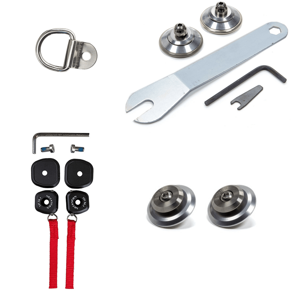 Head and Neck Restraint Helmet Hardware Anchors