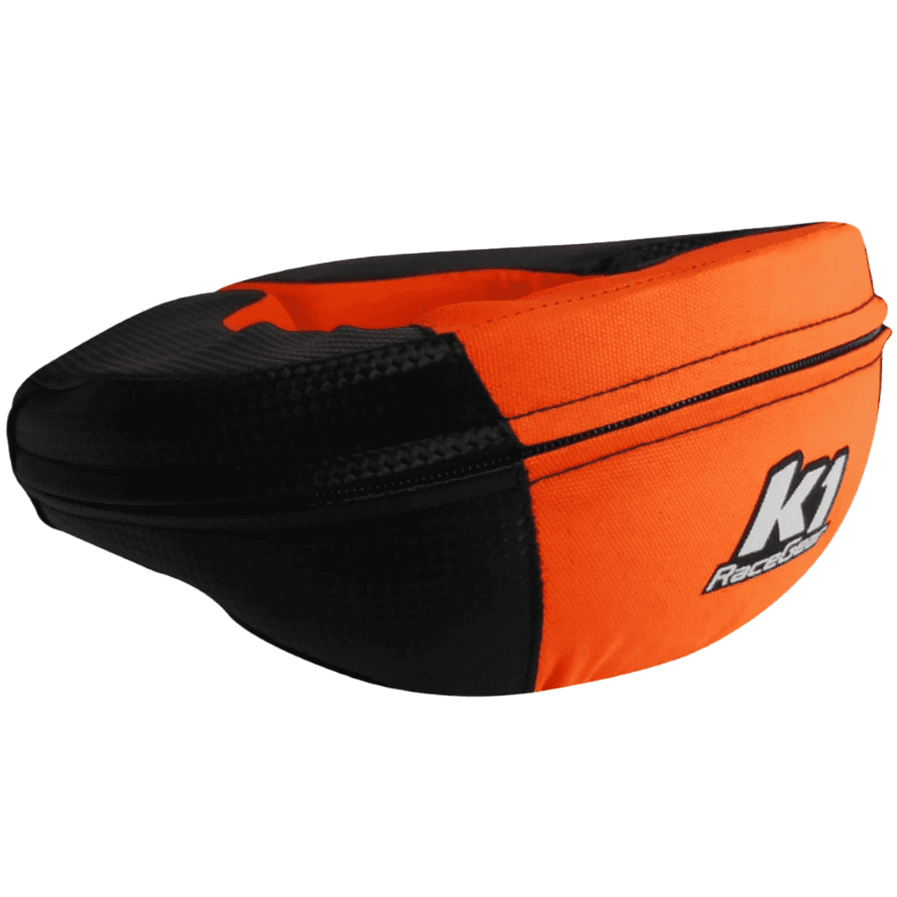 K1 Race Gear Adult Karting Neck Brace Carbon/Orange