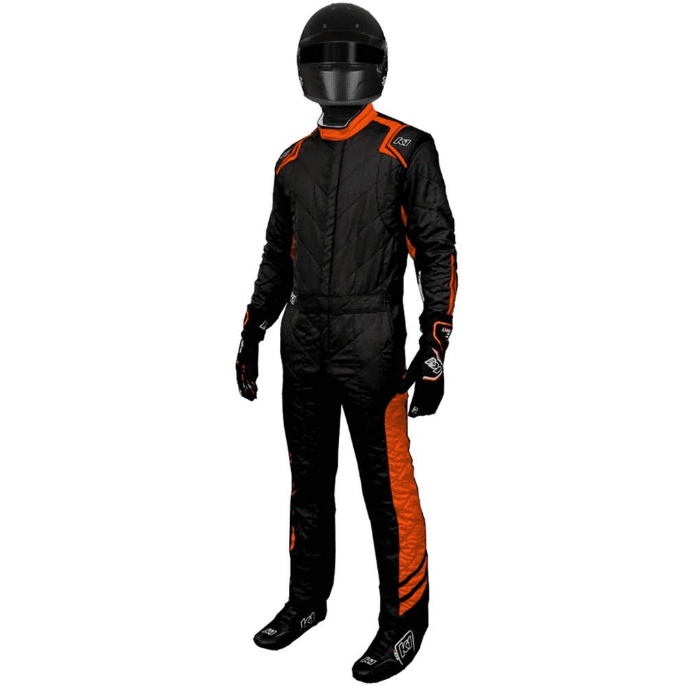 K1 RaceGear Aero Auto Racing Suit Black/Orange