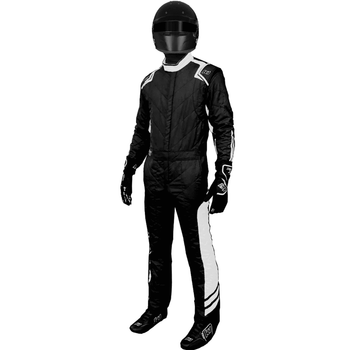 K1 RaceGear Aero Auto Racing Suit Black/White