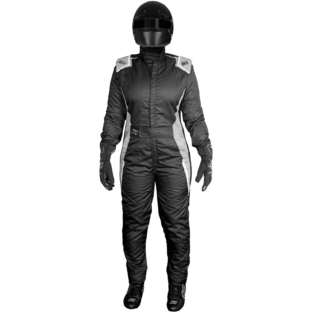 K1 RaceGear Layla Women's Race Suit Black/Grey