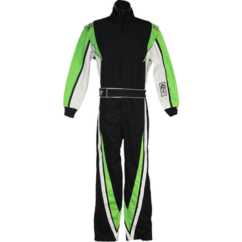 K1 RaceGear VORTEX Racing Suit In Green/Black/White