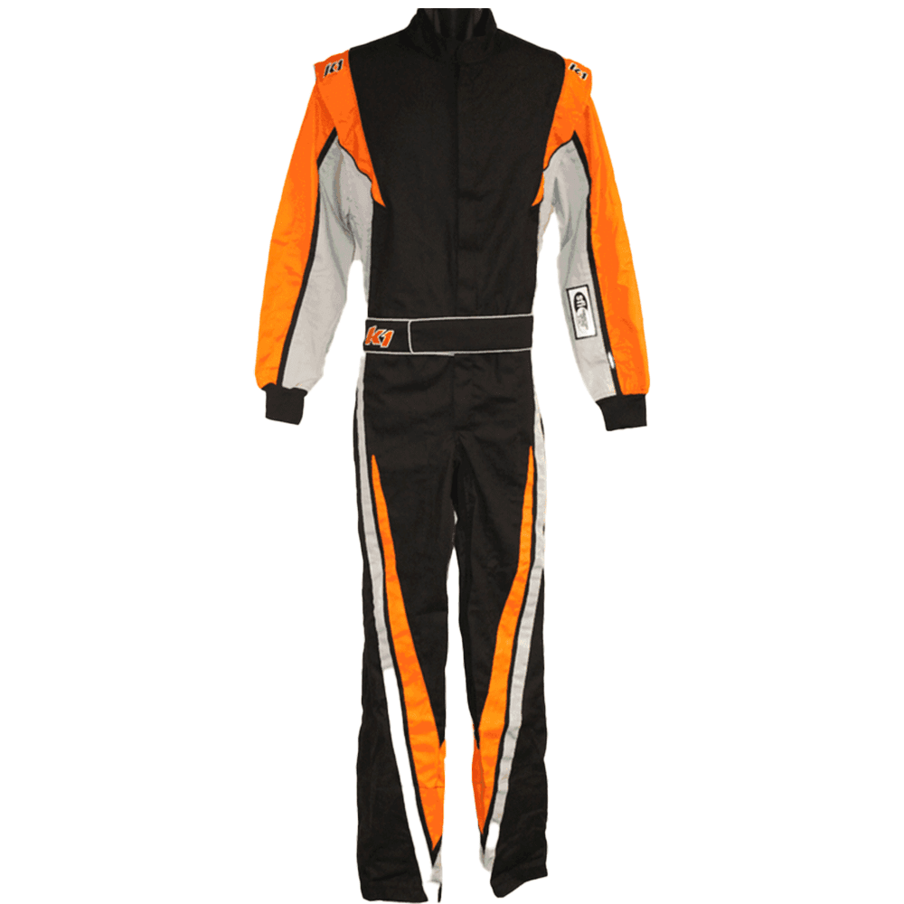 K1 RaceGear VORTEX Racing Suit In Orange/Gray/Black