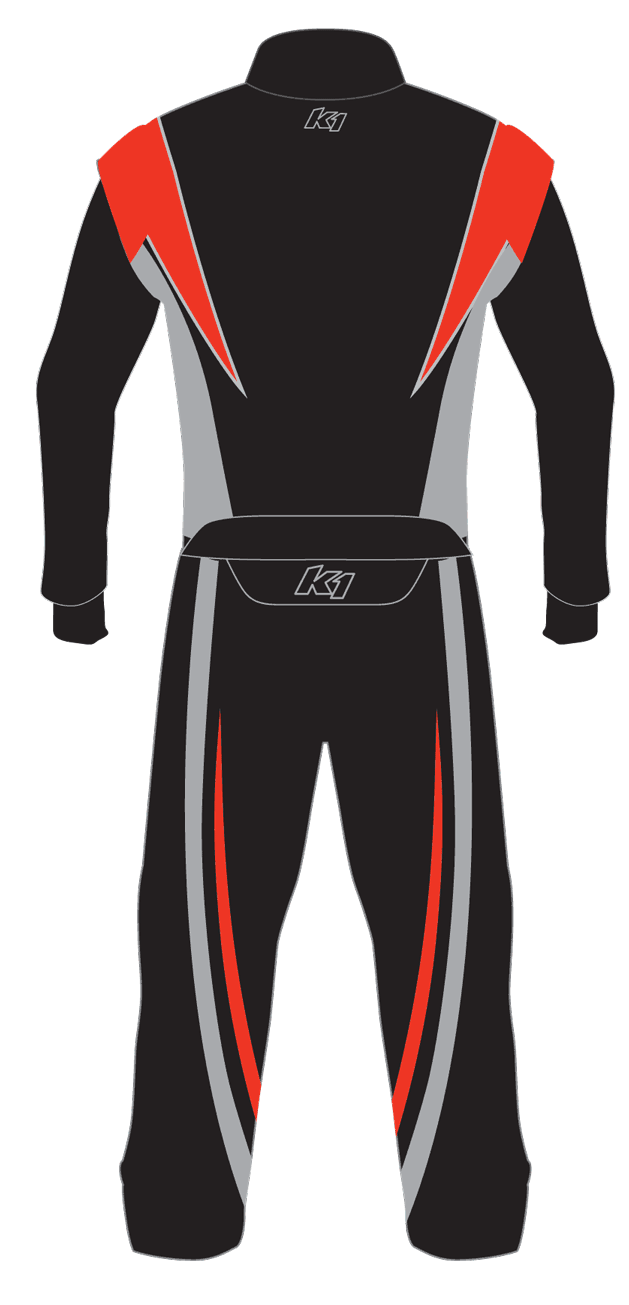 K1 RaceGear VORTEX Racing Suit In Orange/Gray/Black