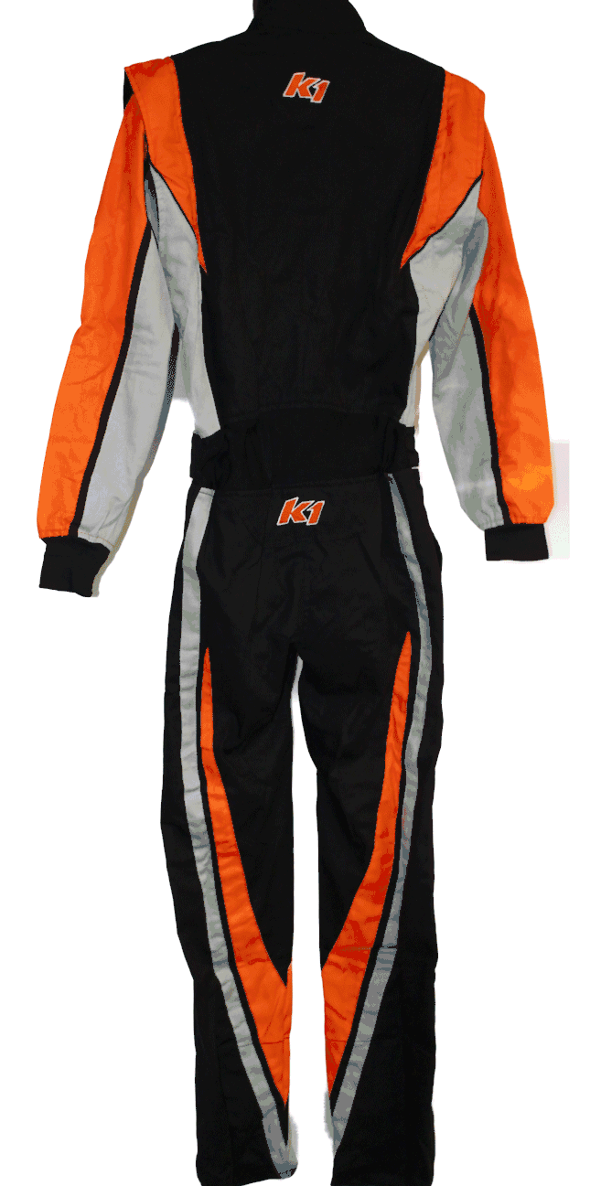 K1 RaceGear VORTEX Racing Suit In Orange/Gray/Black