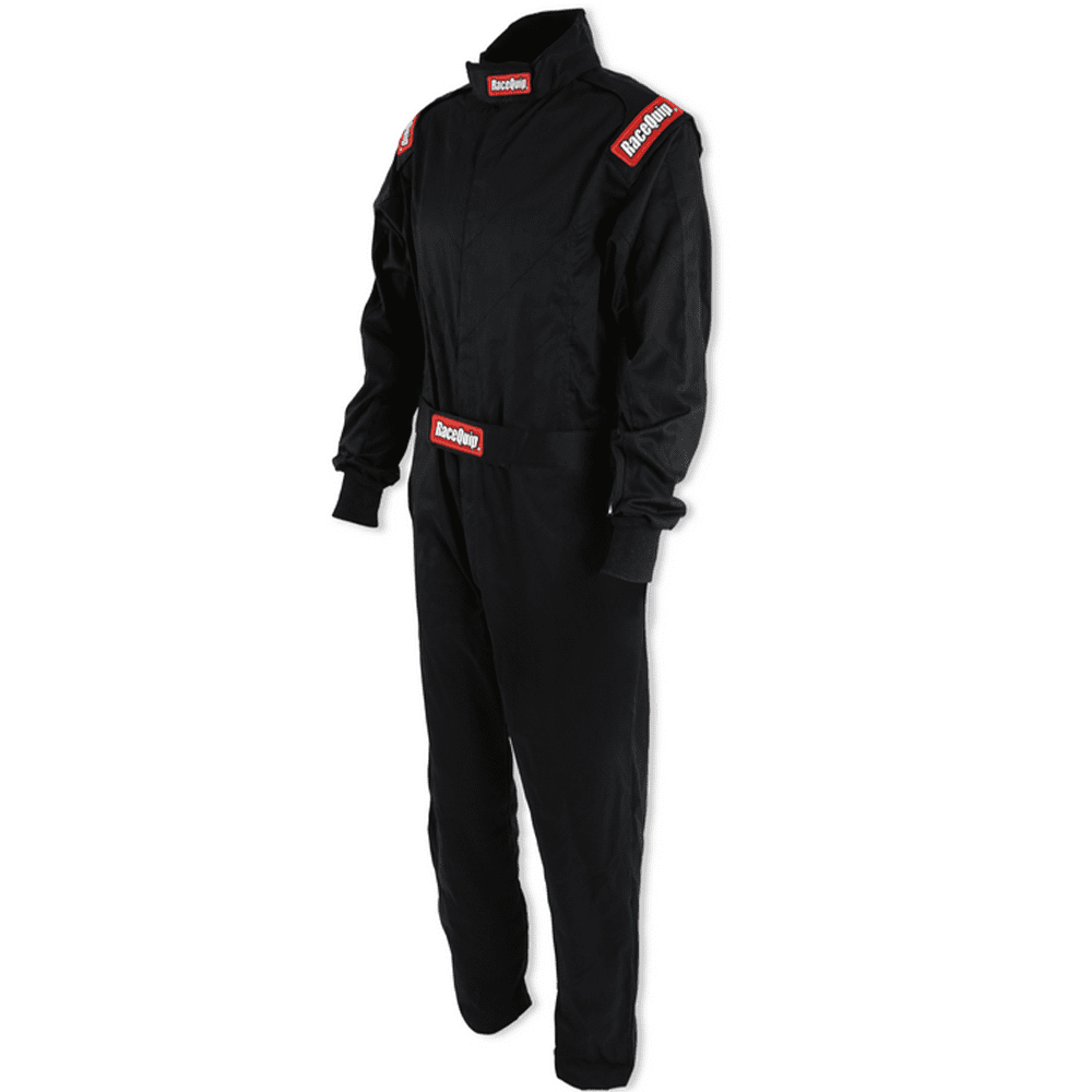 RaceQuip Chevron-1 SFI-1 Race Suit Black w/Black Stitching