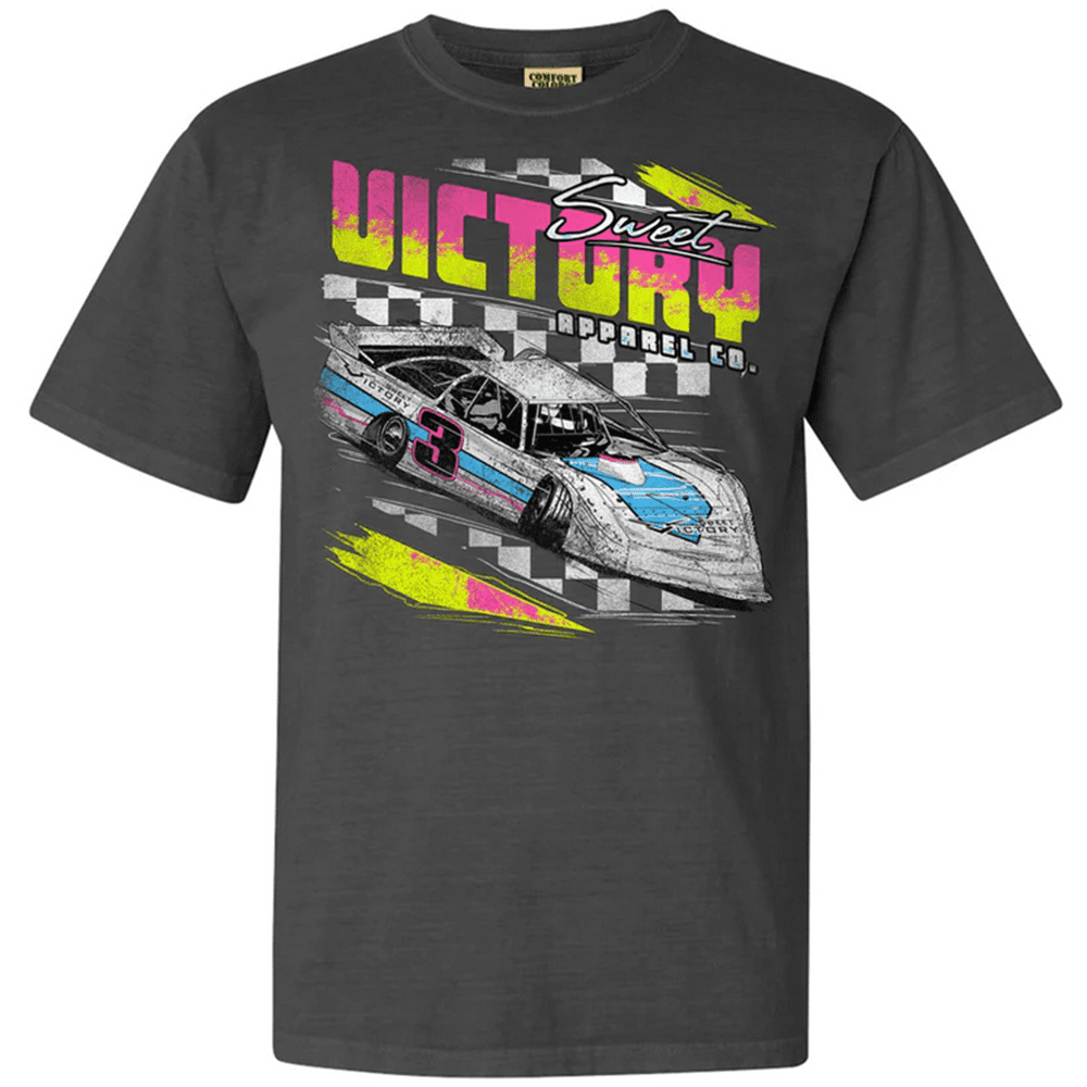 Sweet Victory Apparel Co. Late Model Retro Racing Charcoal Comfort ...