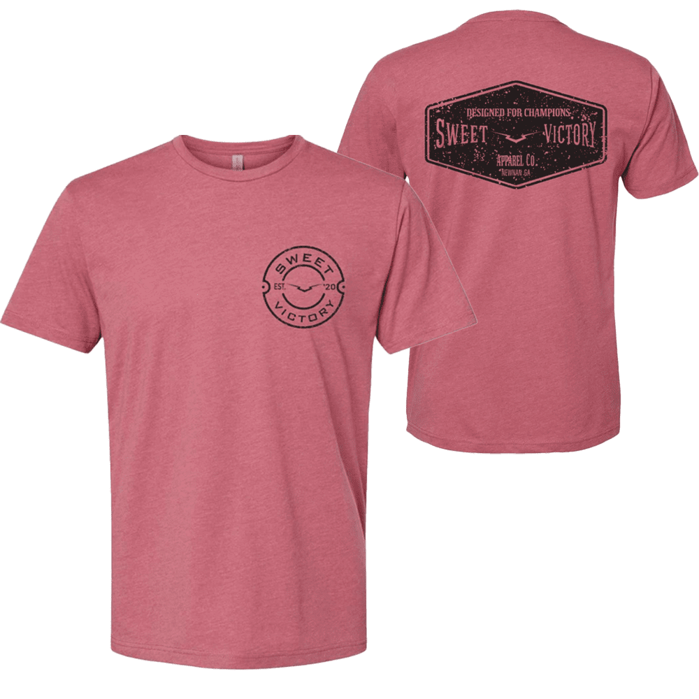 Sweet Victory Apparel Co. SV Light Red Designed for Champs Tee