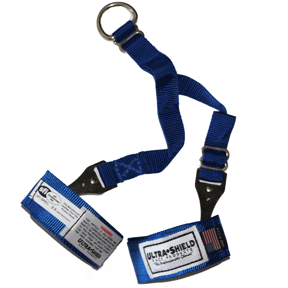 Ultra Shield Junior Y-Type Arm Restraints SFI 3.3 Blue