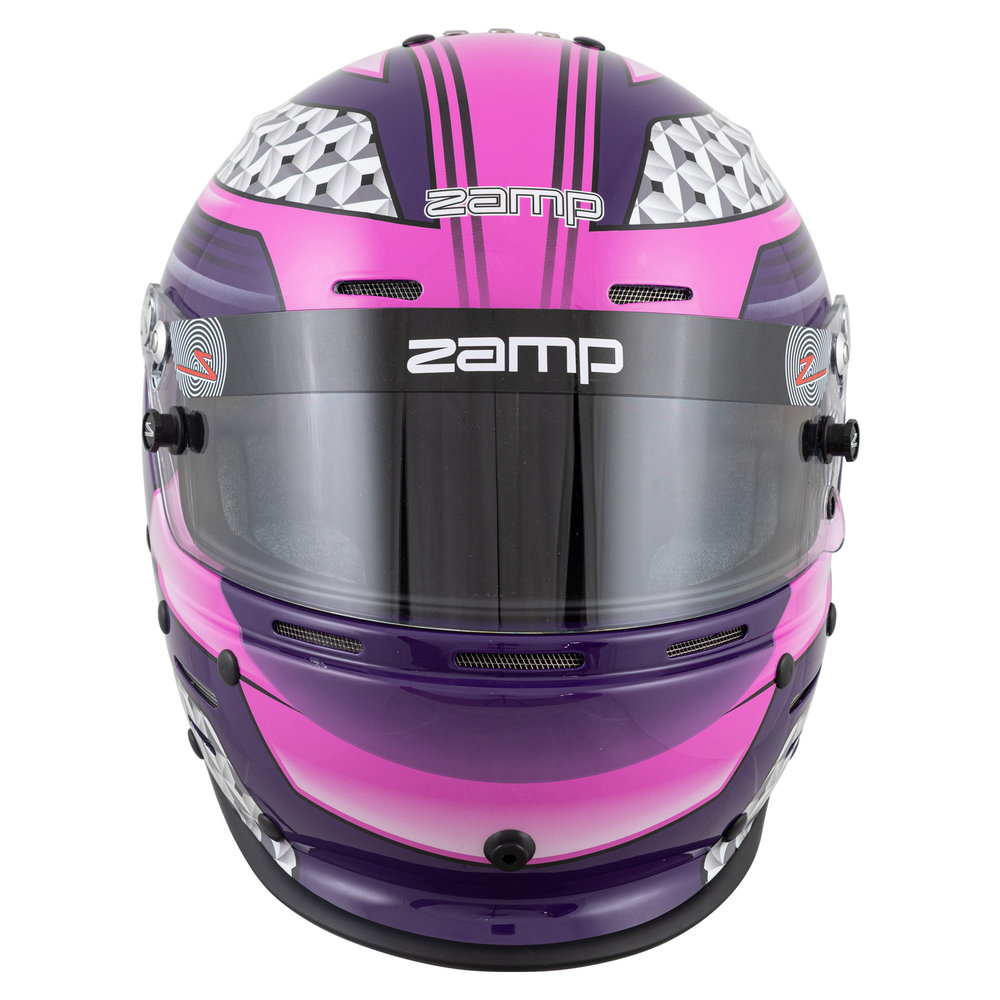 Zamp RZ-62 Racing Helmet Pink/Purple---Snell SA2020