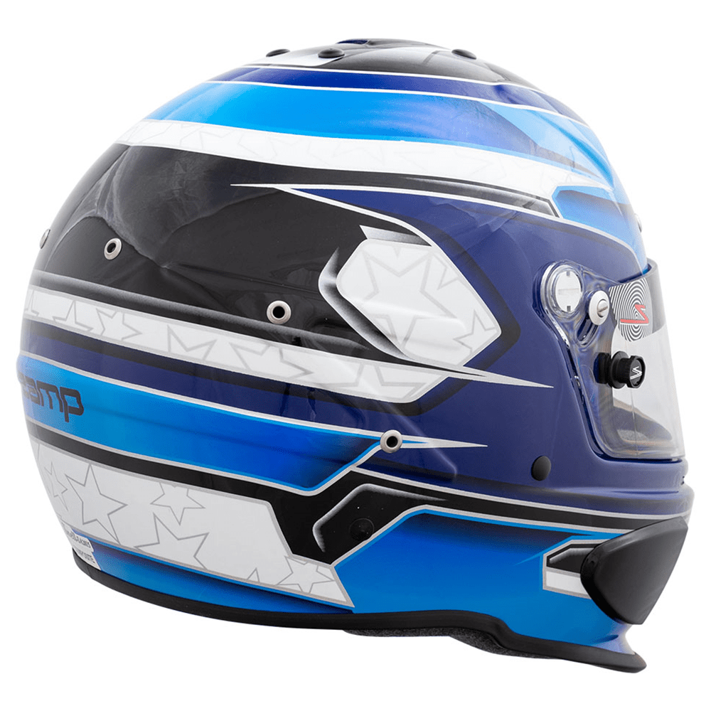 Zamp RZ-70E Switch Racing Helmet Blue/Light Blue