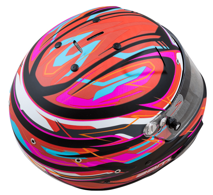 Zamp RZ-70E Switch Racing Helmet Matte Red/Black/Blue---Snell SA2020 ...
