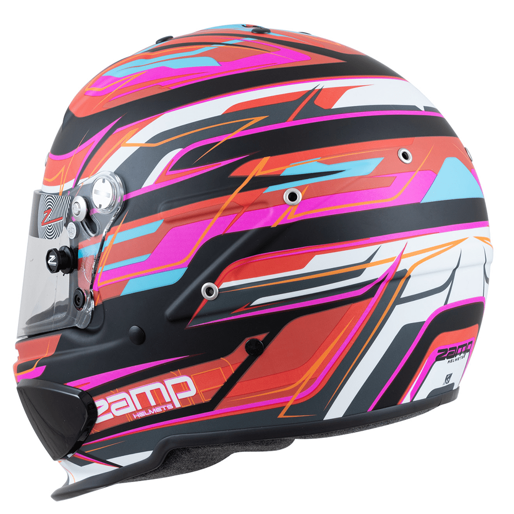 Zamp RZ-70E Switch Racing Helmet Matte Red/Black/Blue---Snell SA2020 ...