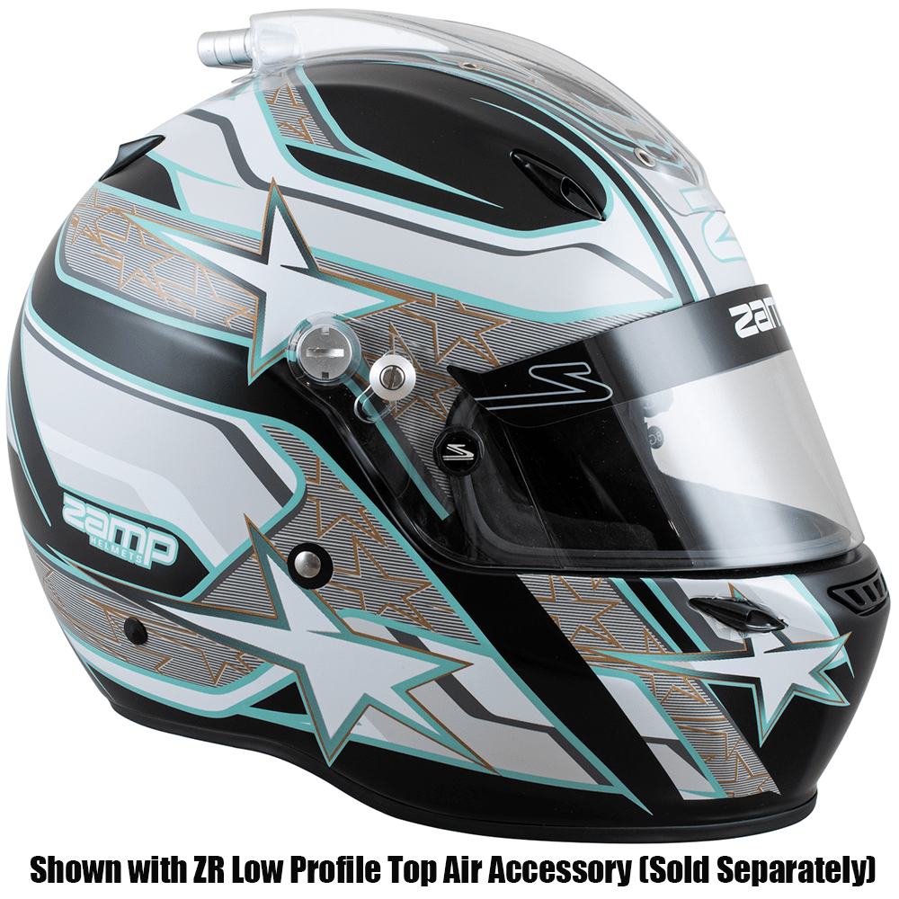 Zamp ZR-72 Graphic Helmet Matte Black/Gray/Light Gray