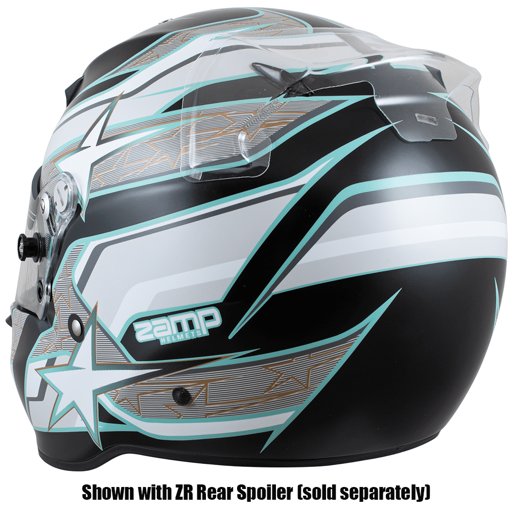 Zamp ZR-72 Graphic Helmet Matte Black/Gray/Light Gray