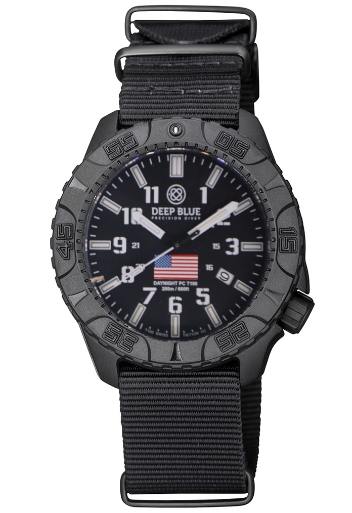 Daynight Solar Powered Tritium Watch .. Lightweigt (3 Ounces) Poly ...