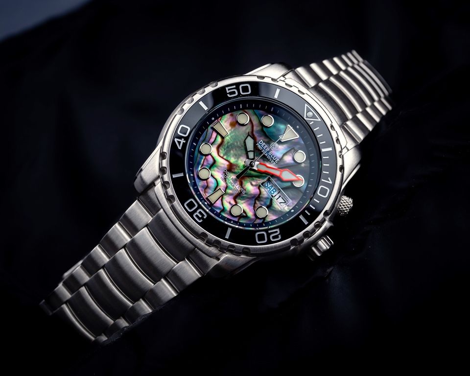 PRO SEA DIVER 1000M BRACELET CERAMIC BLACK BEZEL - ABALONE SHELL DIAL ...