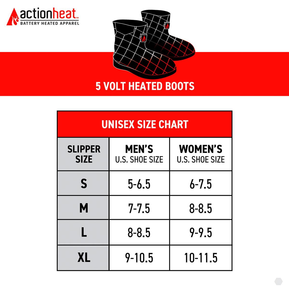 ActionHeat Indoor/Outdoor Heated Booties - The Warming Store