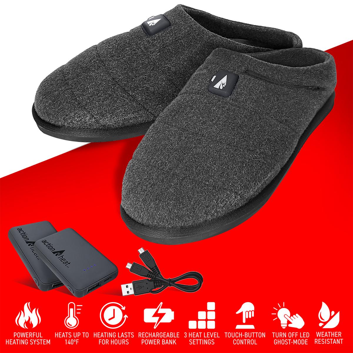 ActionHeat 5V Battery Heated Slippers - The Warming Store