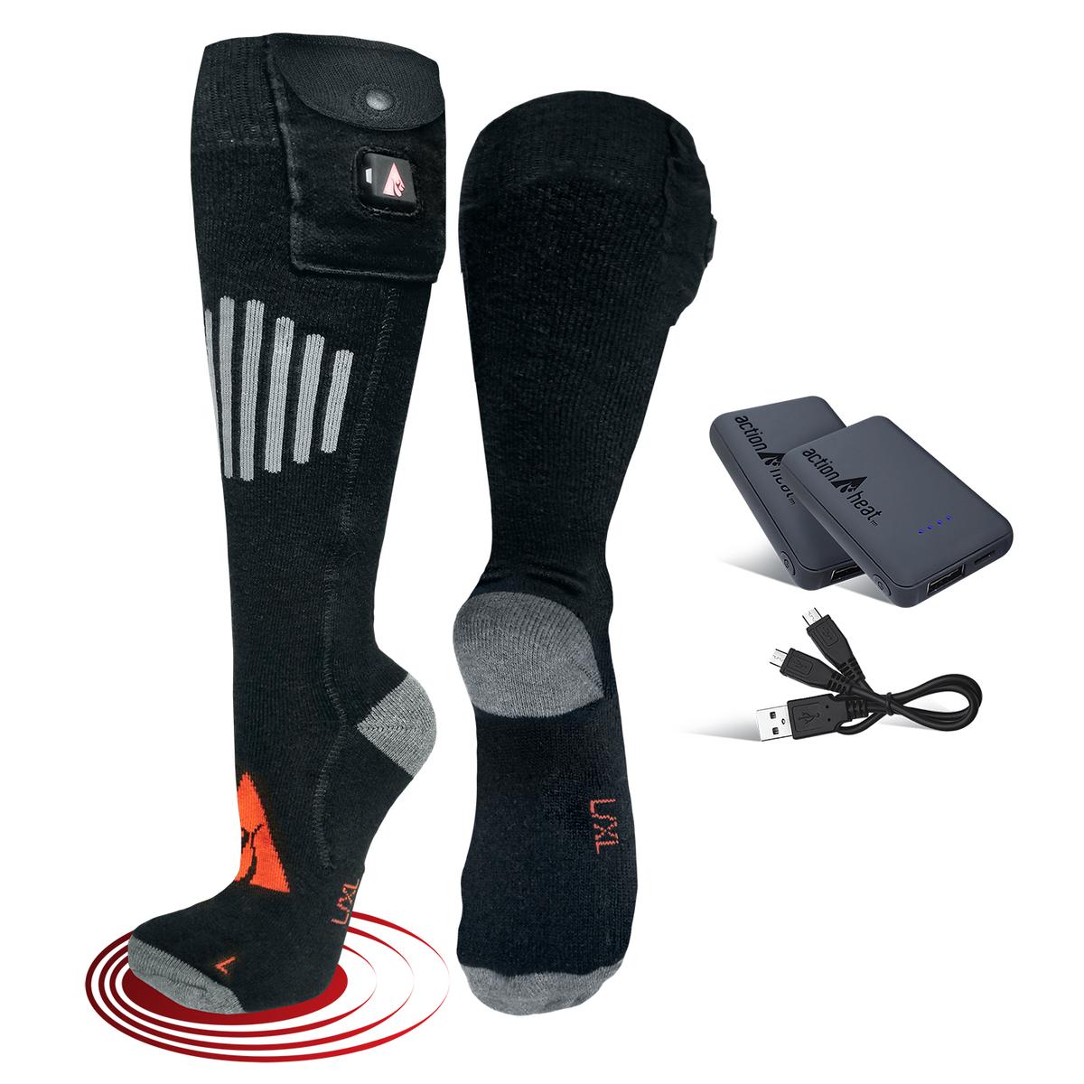 ActionHeat 5V Wool Battery Heated Socks - The Warming Store
