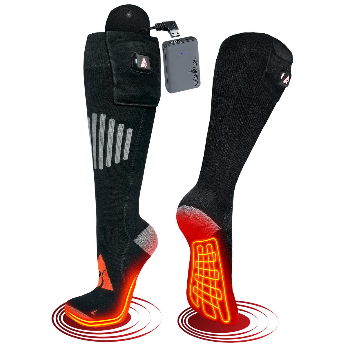 ActionHeat 5V Wool Battery Heated Socks - The Warming Store