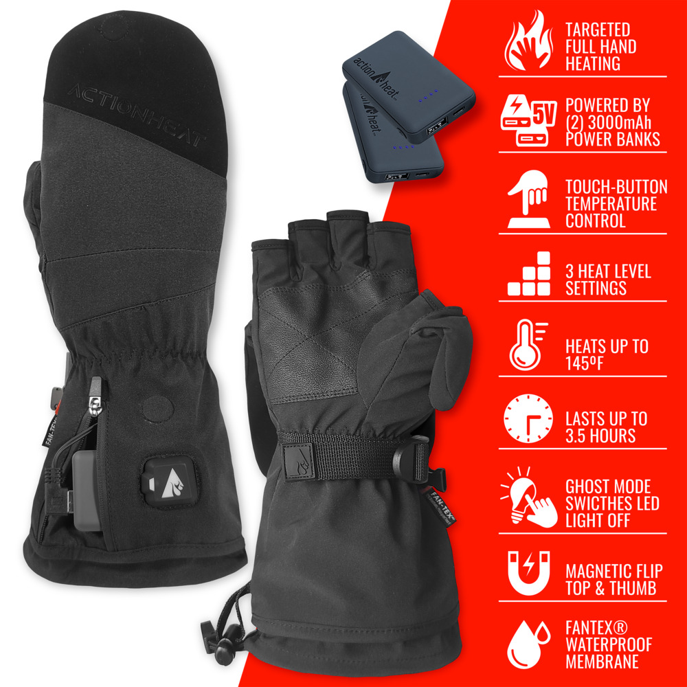 ActionHeat 5V Women's Battery Heated Glomitts - The Warming Store