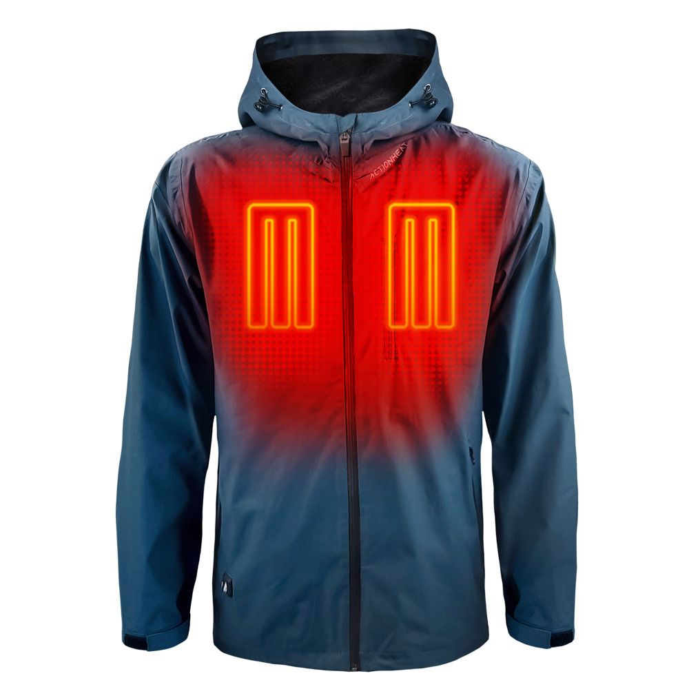 ActionHeat 5V Men's Battery Heated Rain Jacket - The Warming Store
