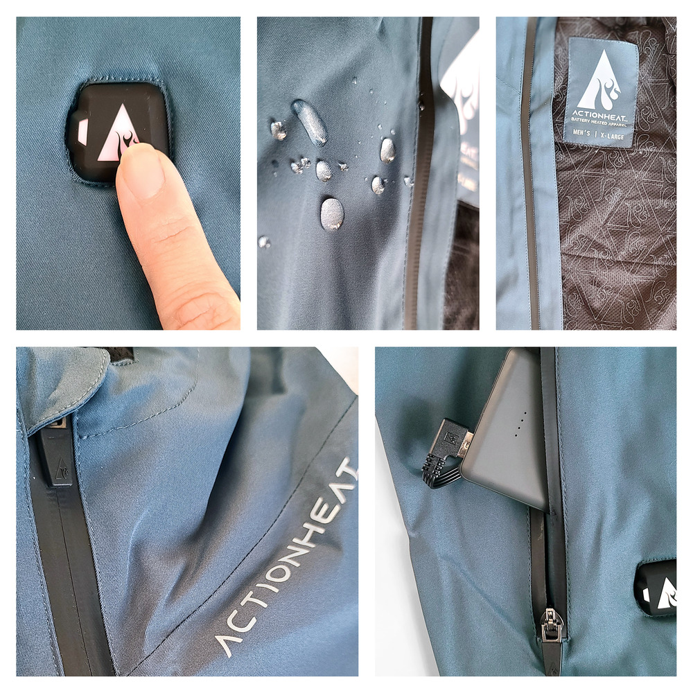 ActionHeat 5V Women's Battery Heated Rain Jacket - The Warming Store
