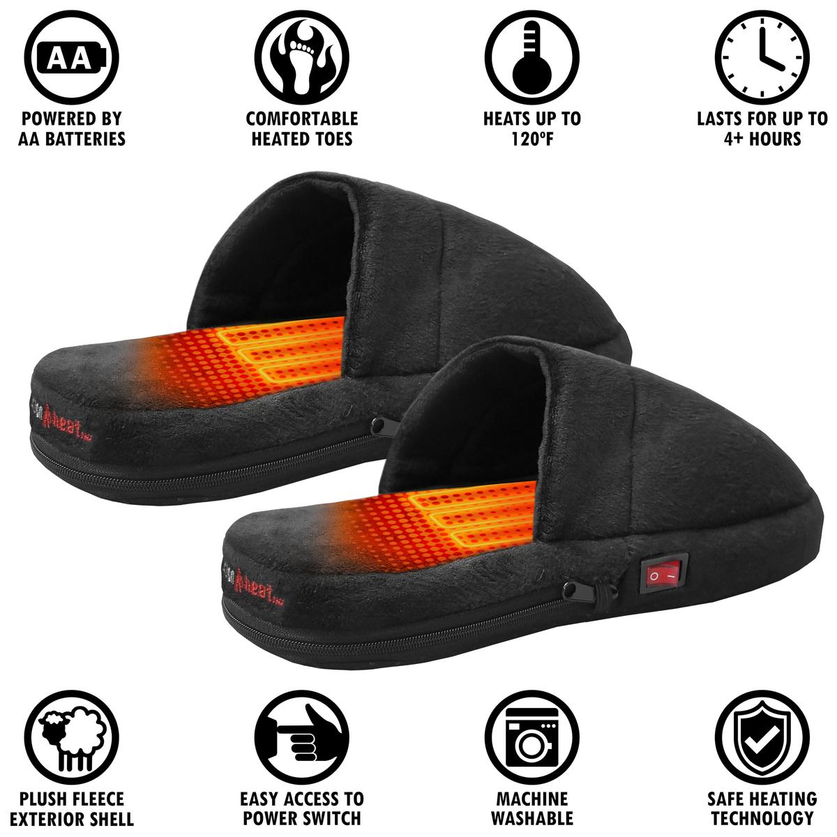 ActionHeat AA Battery Heated Slippers - The Warming Store