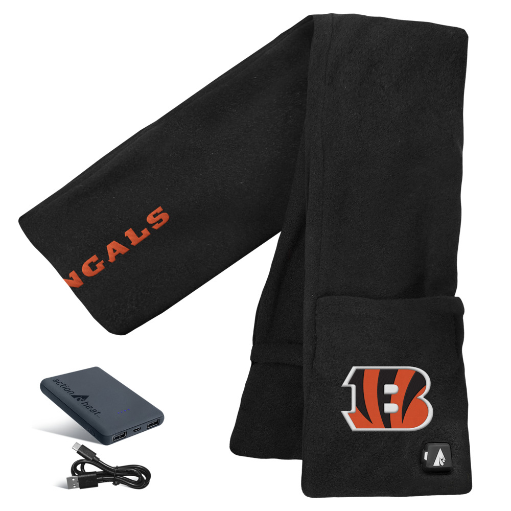 ActionHeat Cincinnati Bengals 5V Battery Heated Scarf - The Warming Store